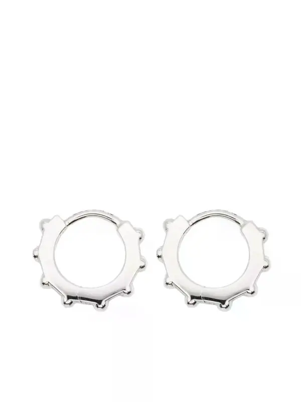 SHAUN LEANE Spur Mini Hoop Earrings - Silver