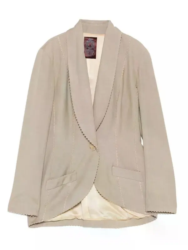John Galliano 1990s Shawl Collar Blazer