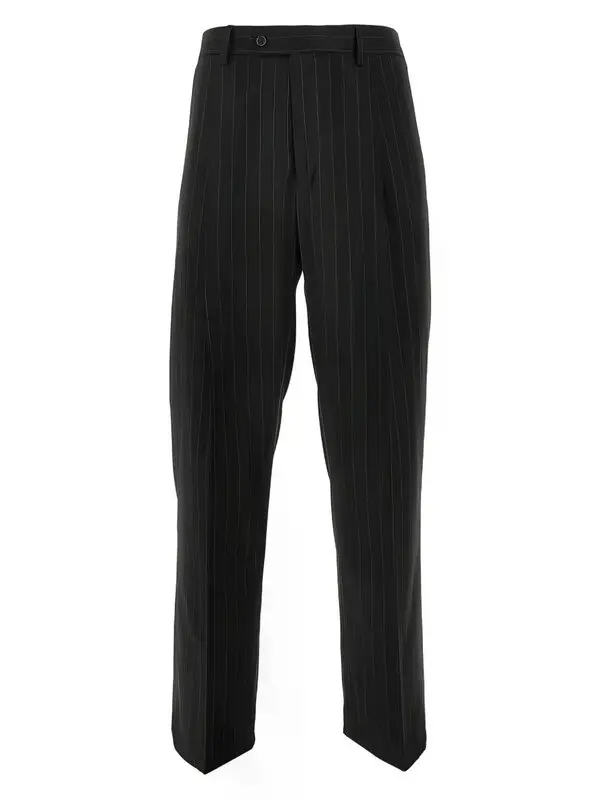 MARSEM Pinstripe Pleated Trousers