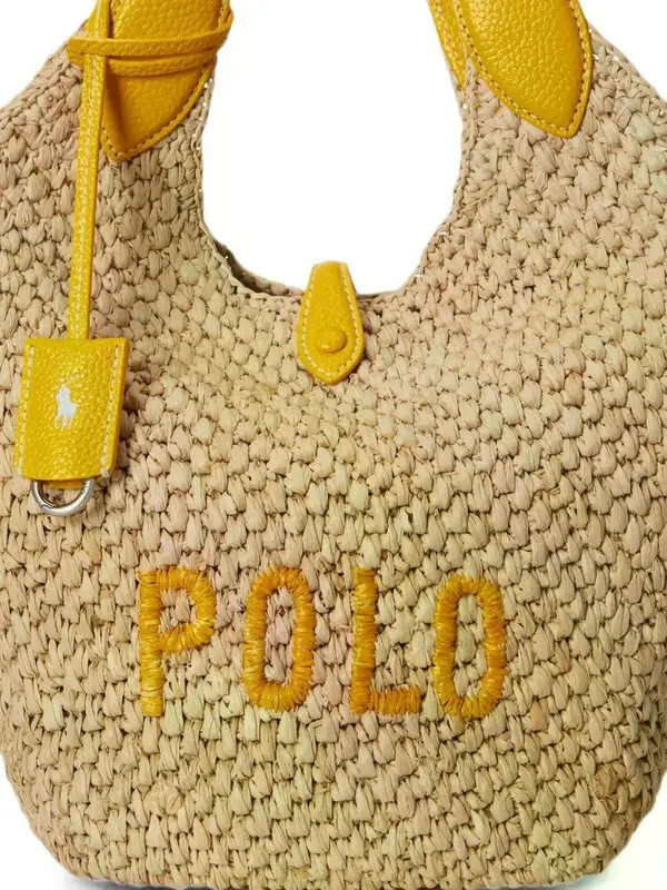 Polo Ralph Lauren Woven Raffia Tote Bag - Neutrals