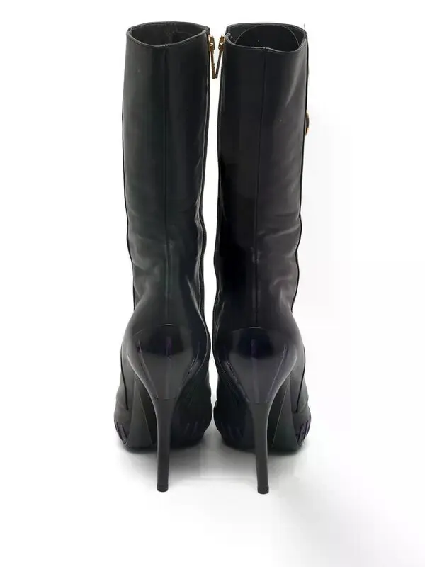 Versace Medusa Leather Boots