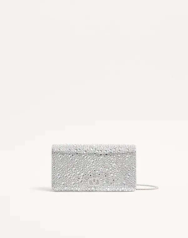 Valentino Garavani Vlogo Signature Mini Crossbody Bag - Crystal