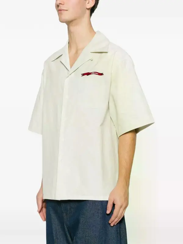 Marni Logo-embroidered Chest-pocket Shirt