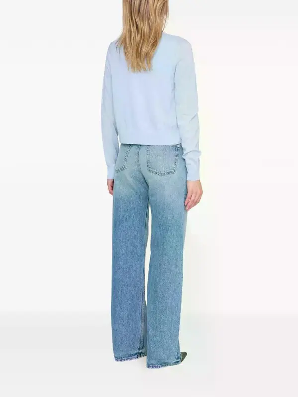 ANINE BING Moni Cropped Cardigan - Blue