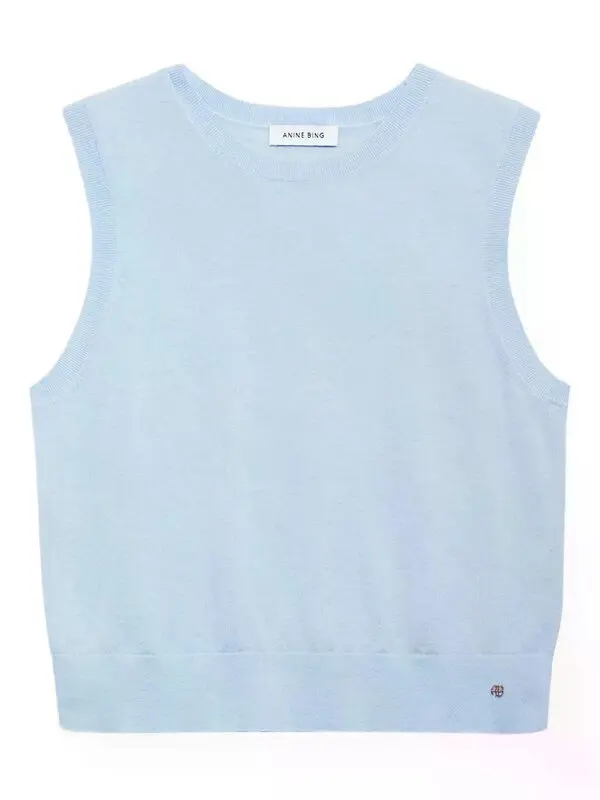 ANINE BING Moni Sleeveless Tank - Blue