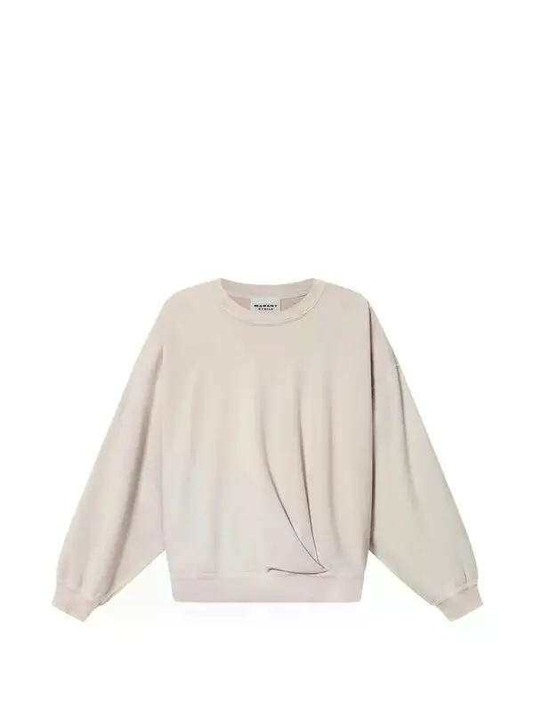 MARANT ETOILE Sauria Draped Sweatshirt - Neutrals