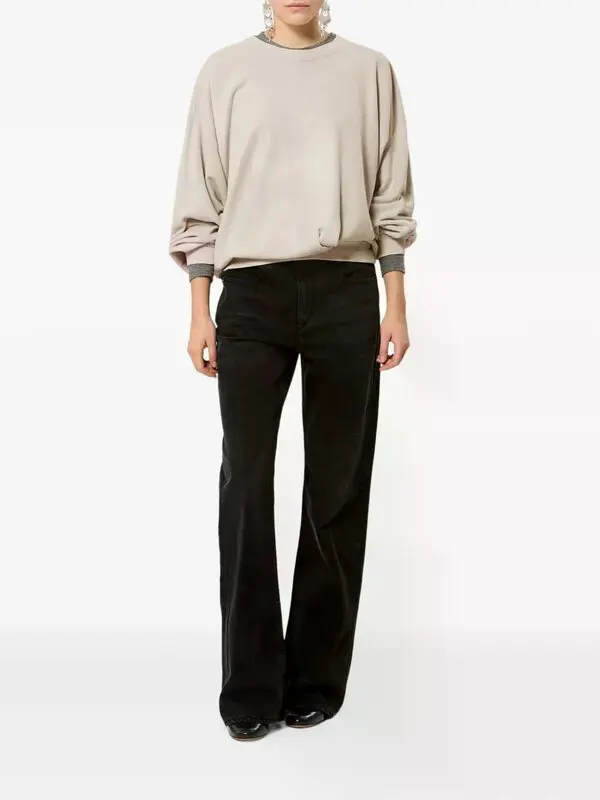 MARANT ETOILE Sauria Draped Sweatshirt - Neutrals