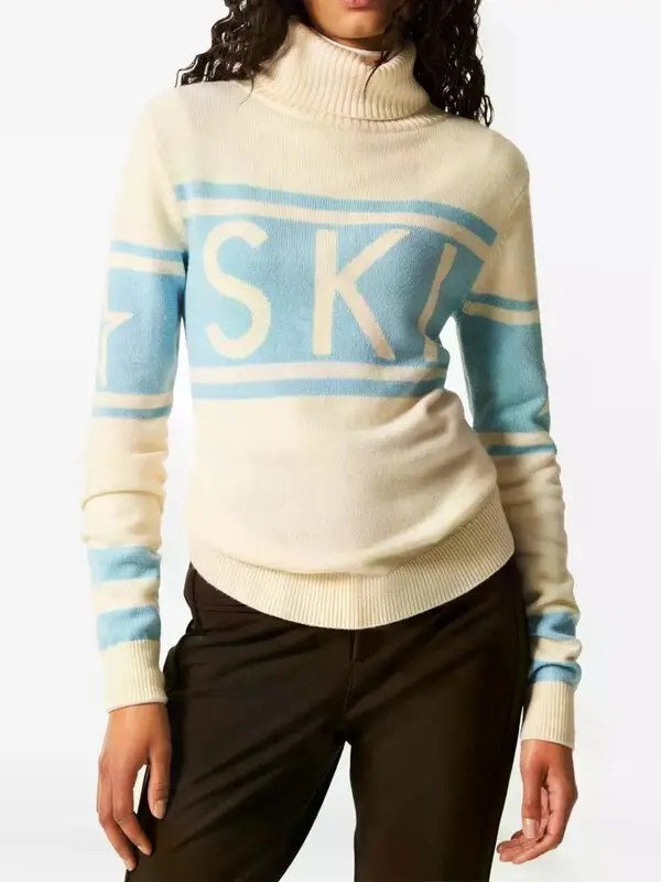 Perfect Moment Ski Intarsia Roll-neck Knitwear - Neutrals