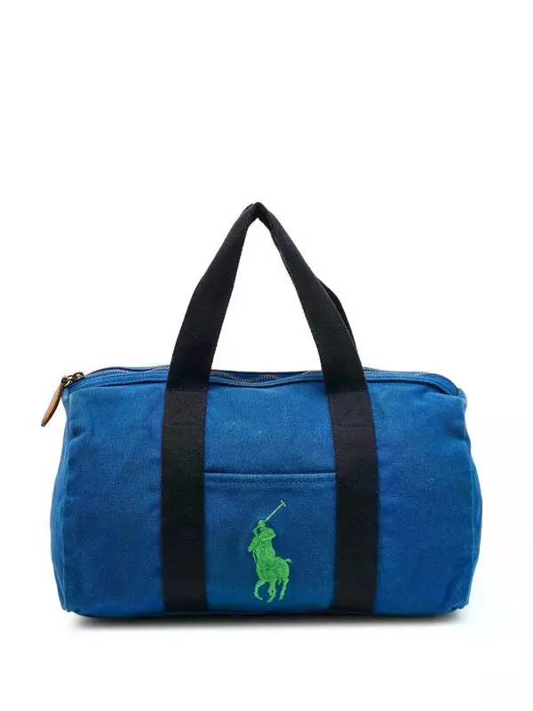 Polo Ralph Lauren Embroidery Canvas Duffle Bag - Blue