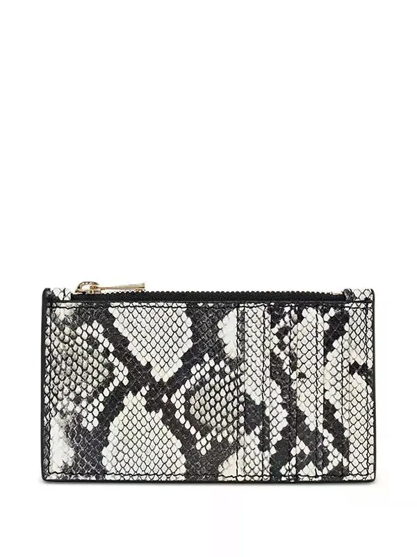ANINE BING Lucy Python Zip Wallet
