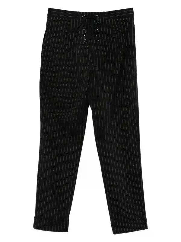 JEAN PAUL GAULTIER Pinstripe Laced-up Trousers
