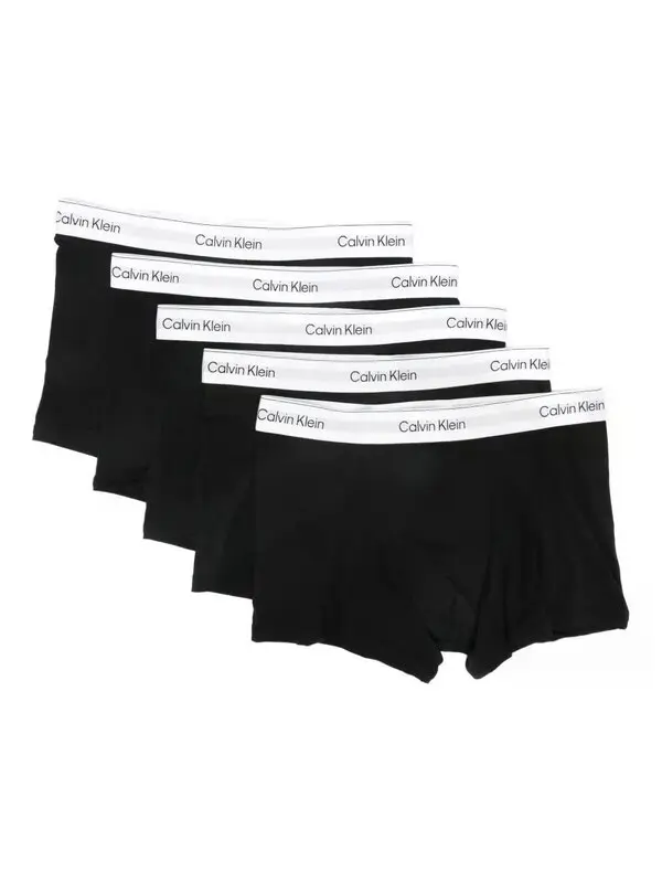 Calvin Klein Logo-waistband Boxers - Black