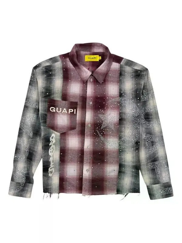 GUAPI Embellished Shirt - Red