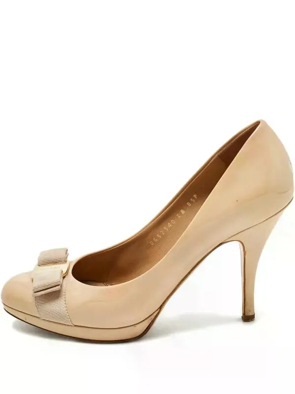FERRAGAMO Bow-detail Platform Pumps
