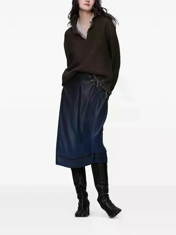 MAISON MARGIELA Quarter-zip Sweater With Distressed Details