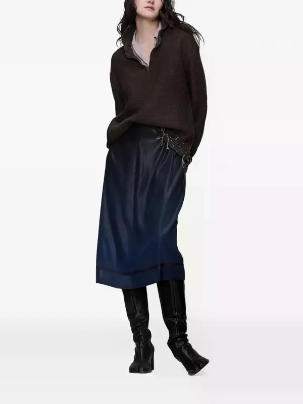 MAISON MARGIELA Quarter-zip Sweater With Distressed Details