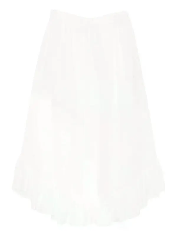 Zimmermann Daylight Ruffled Skirt - White