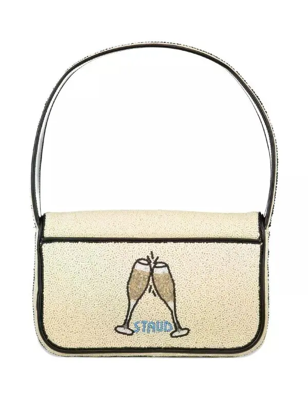 Staud Tommy Beaded Graphic Shoulder Bag