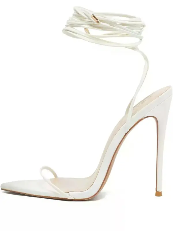 Femme La Wraparound Tie Leather Sandal