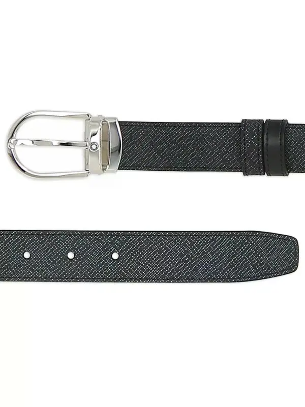 Montblanc Tweed-effect Reversible Belt
