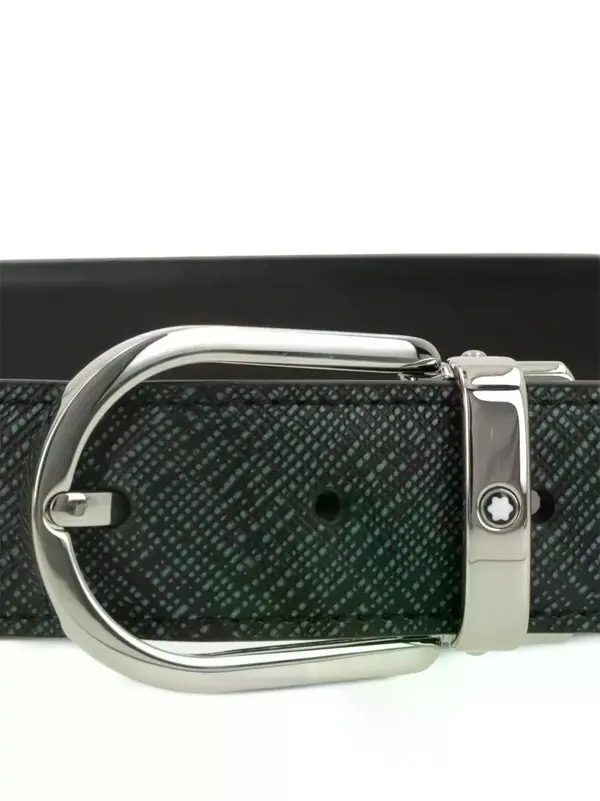 Montblanc Tweed-effect Reversible Belt