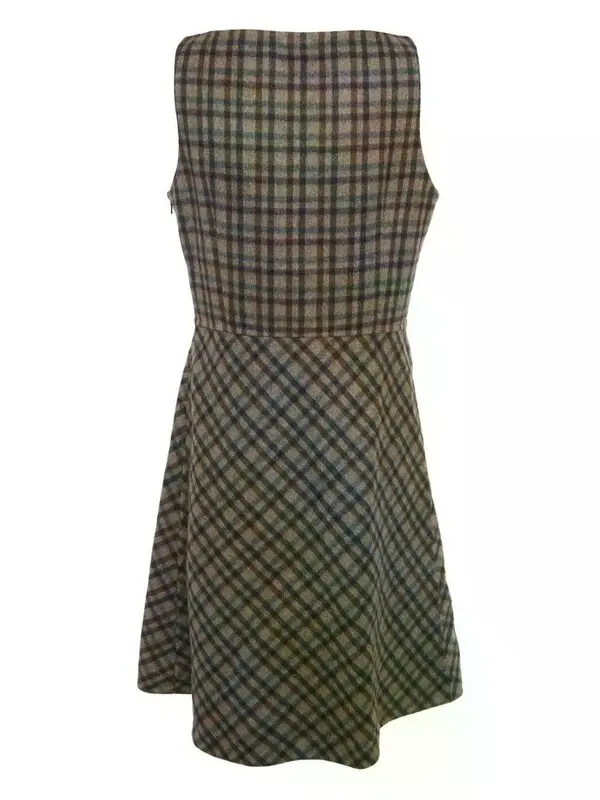 Dior Plaid Flared Mini Dress