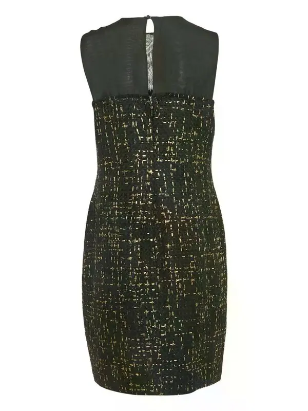 Carolina Herrera Tweed Sleeveless Maxi Dress