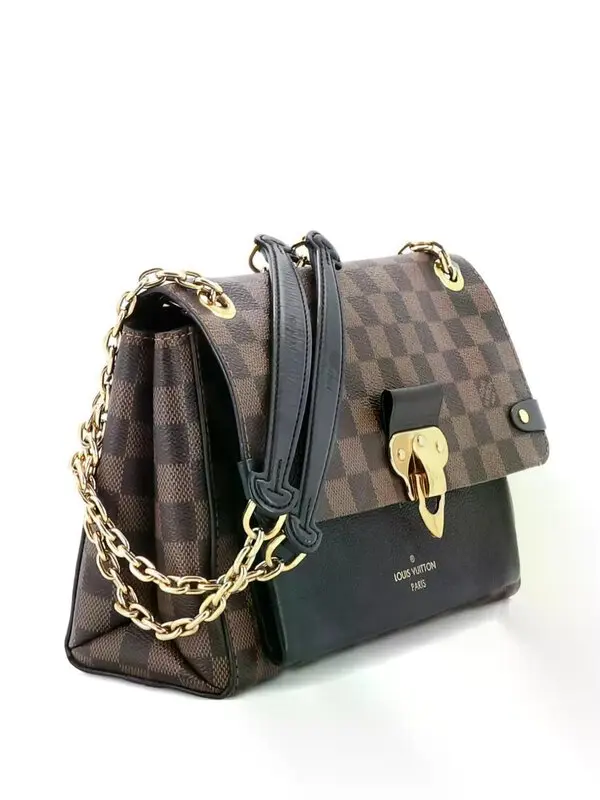 LOUIS VUITTON Damier Vavin Leather Crossbody Bag - Brown