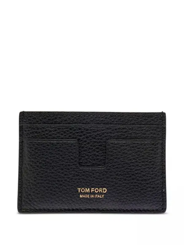 TOM FORD Calf Leather Cardholder - Black