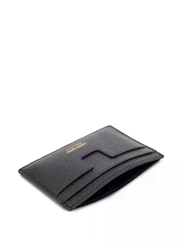 TOM FORD Calf Leather Cardholder - Black