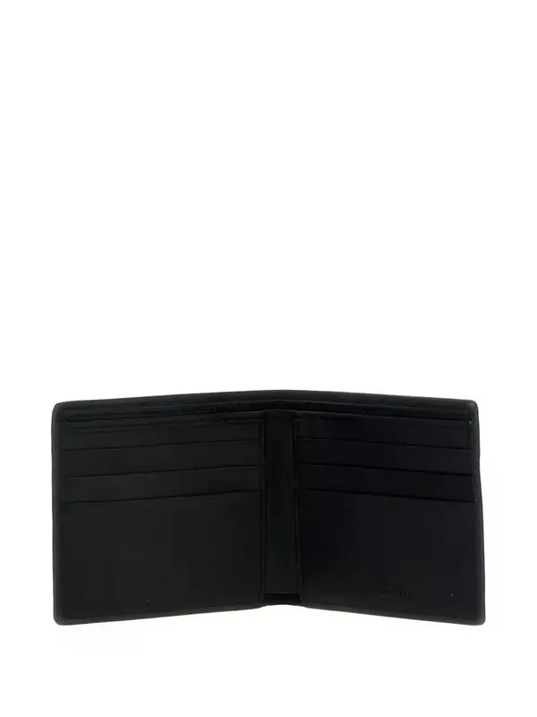 Versace V-logo Metal Leather Wallet