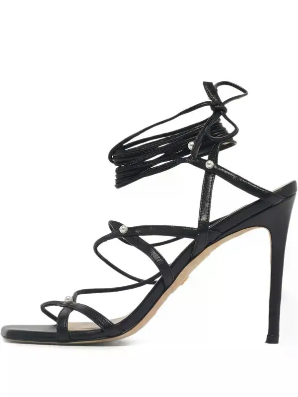 STUART WEITZMAN Strappy Open-toe Heeled Sandals - Black