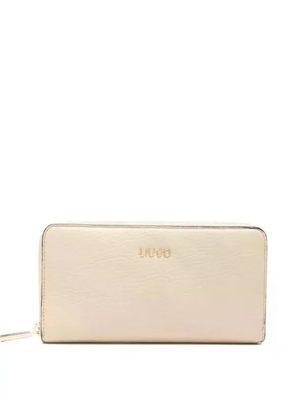 Liu Jo Textured Zip Wallet - Neutrals