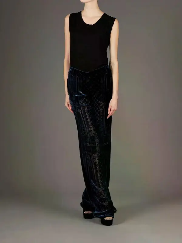 Balmain Brocade Wide Leg Trouser