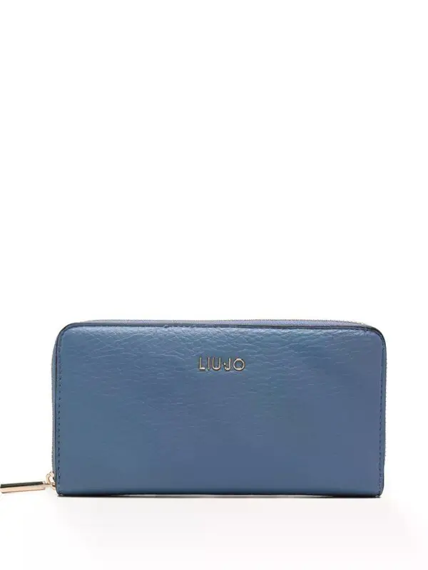 Liu Jo Zip Leather Wallet - Blue