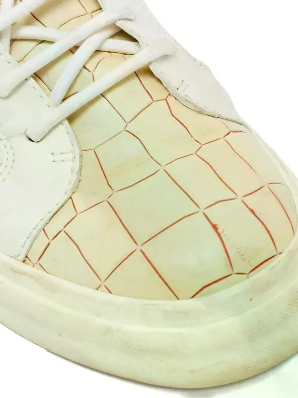 GIUSEPPE ZANOTTI Kriss Embossed Leather High-top Sneakers - Neutrals