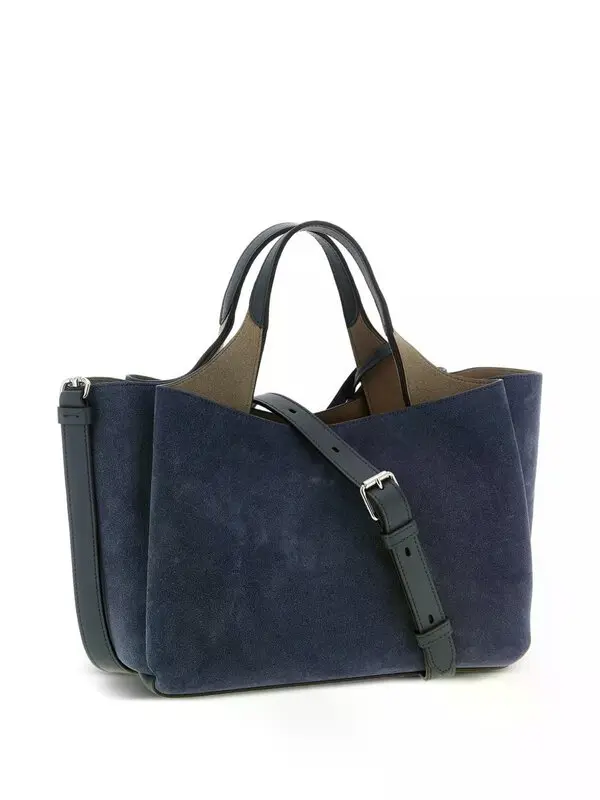 TOD'S Mini Apa Suede Tote - Blue