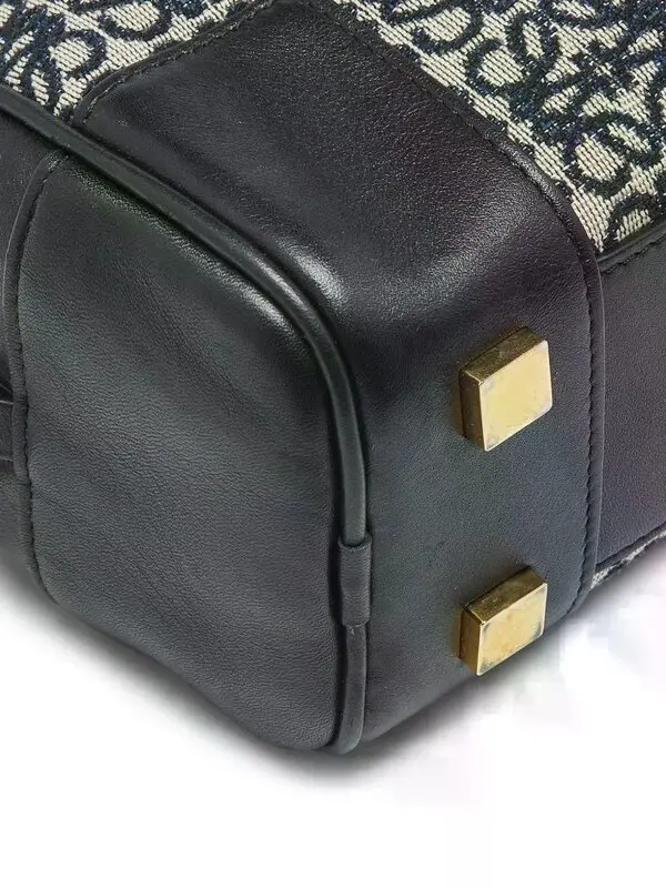 Loewe Amazona Jacquard Handbag - Black