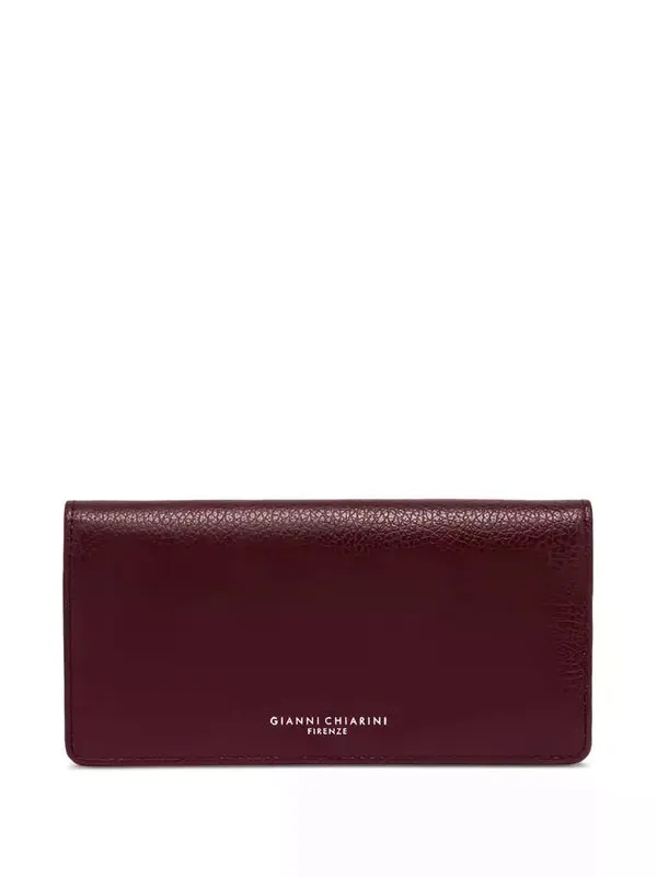 GIANNI CHIARINI Grained-leather Wallet - Red