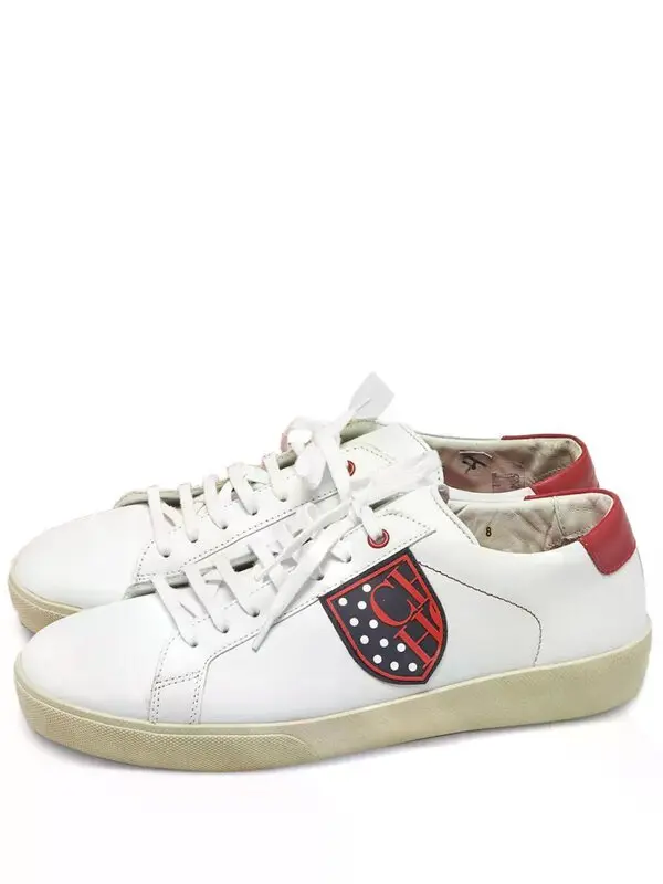 Carolina Herrera Leather Low-top Sneakers - White