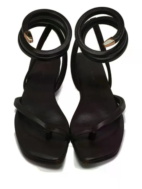 Bottega Veneta Spiral-strap Leather Sandals