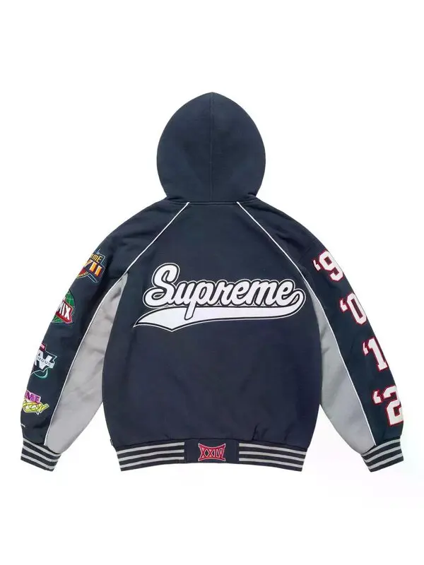Supreme Playoffs Zip-up Hooded Sweater - Blue