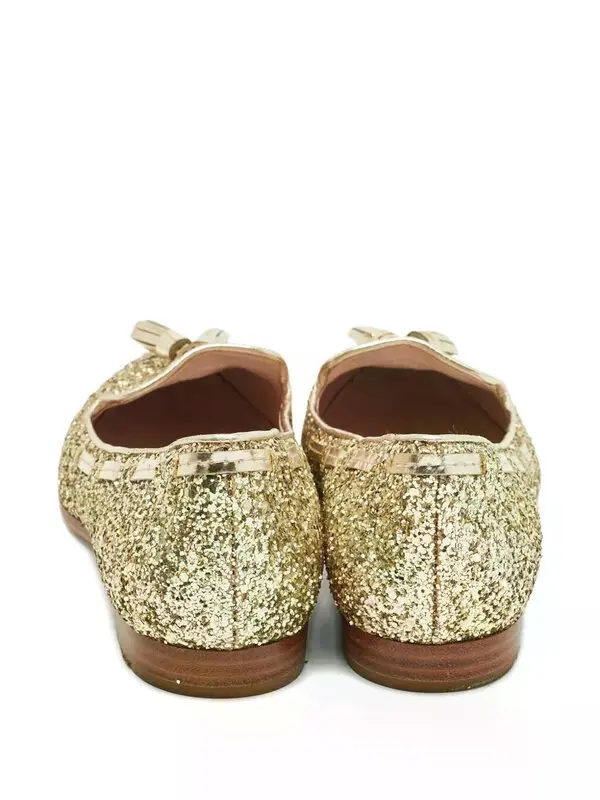 Miu Miu Glitter Tassel Slippers