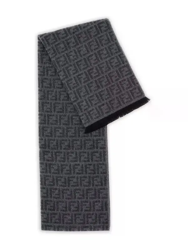 Fendi Logo Scarf - Grey