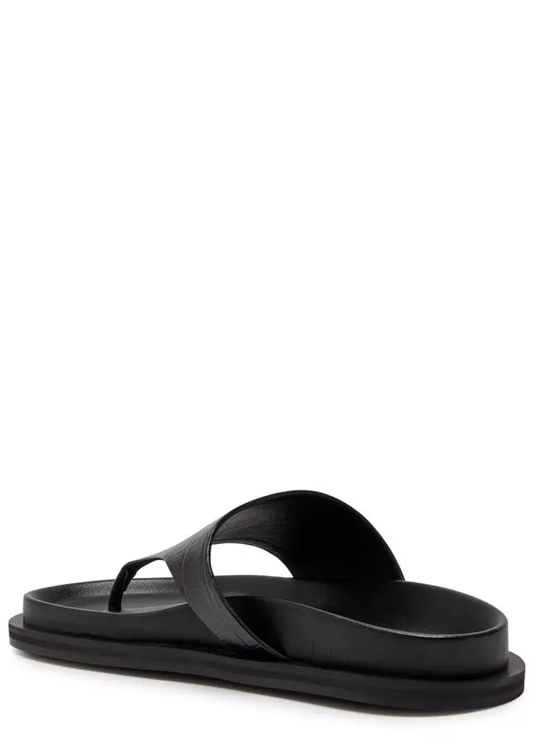 A.emery Imara Suede Flip Flops - Black