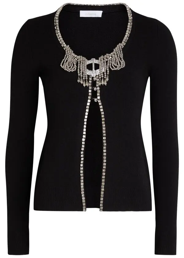 Rabanne Embellished Open-front Cardigan