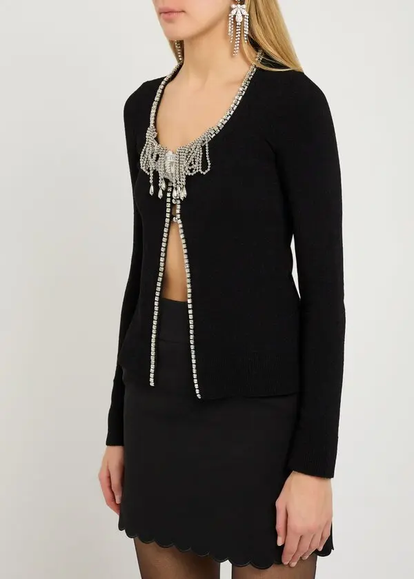 Rabanne Embellished Open-front Cardigan