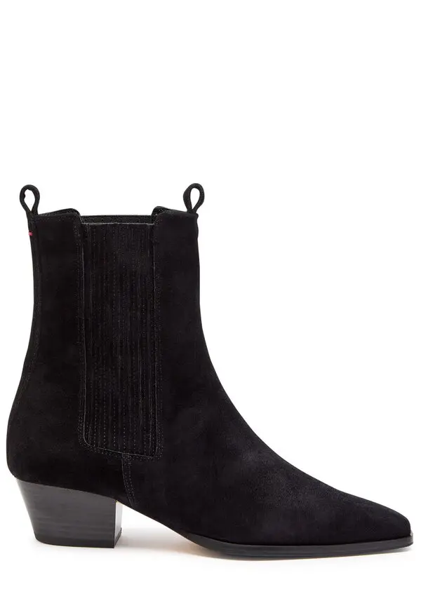 AeydĒ Agata 35 Suede Ankle Boots - Black