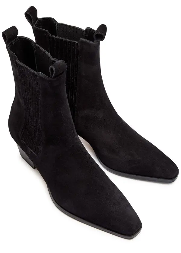AeydĒ Agata 35 Suede Ankle Boots - Black