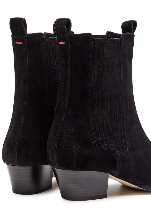 AeydĒ Agata 35 Suede Ankle Boots - Black